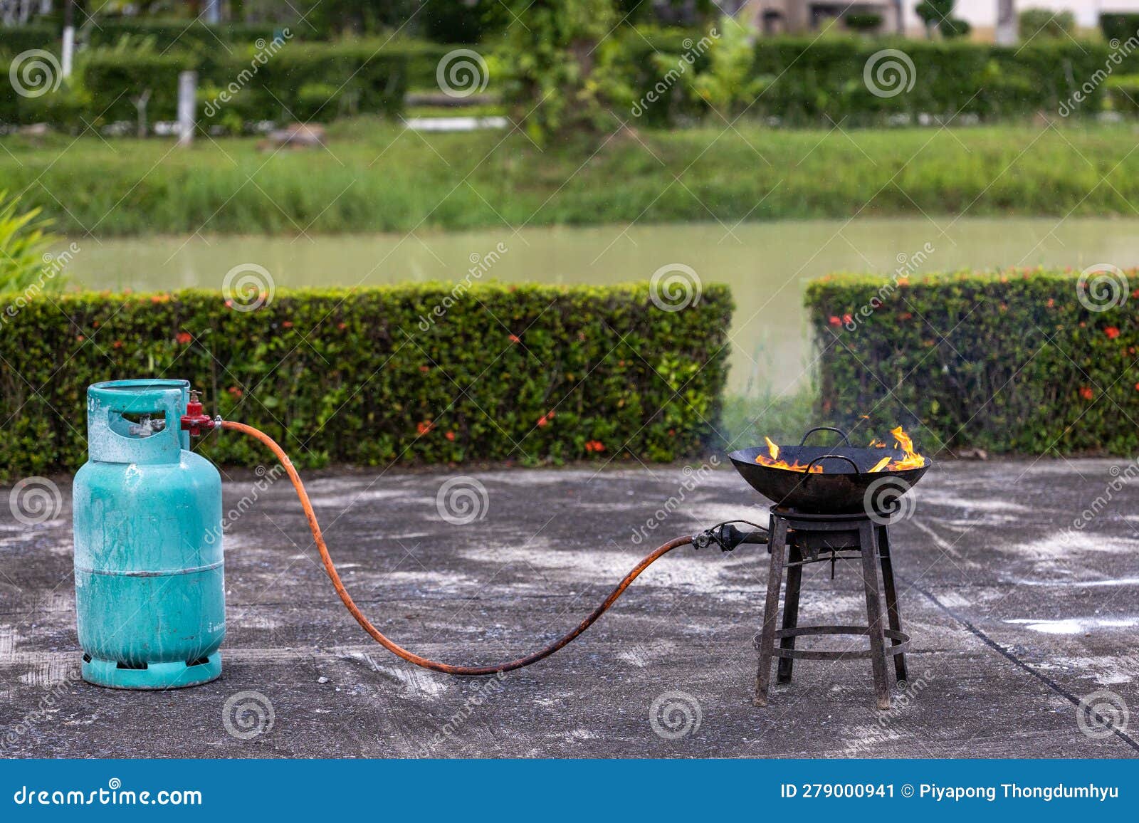 Basic Fire Fighting and Practice of the Emergency. Stock Image - Image ...