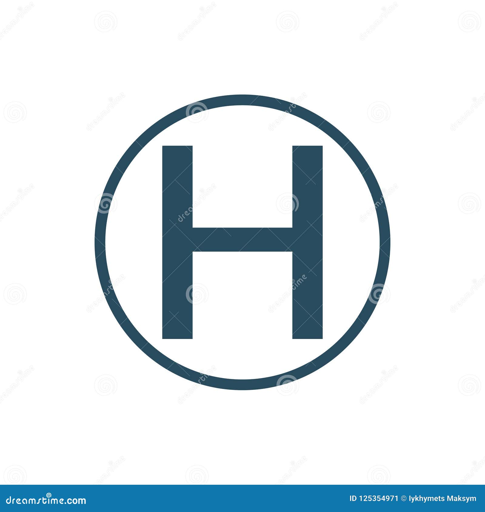 Basic Font for Letter H Icon Illustration Design Stock Vector ...