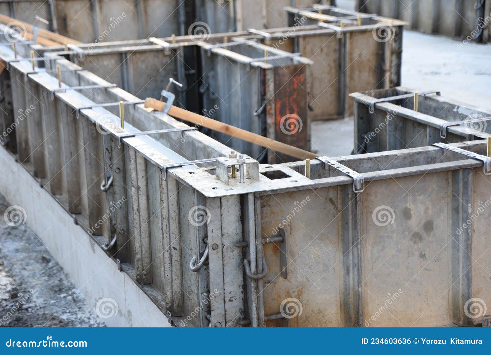 Basic Formwork for House Construction Work. Stock Photo - Image of hard ...