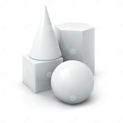 Basic geometric shapes stock vector. Illustration of graphic - 10119749