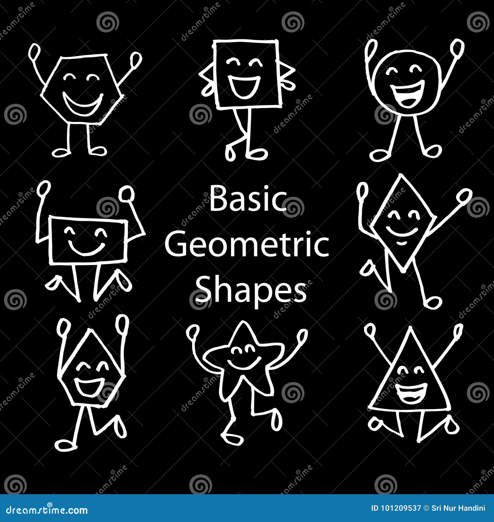 Basic Geometric Shapes stock vector. Illustration of basic - 101209537