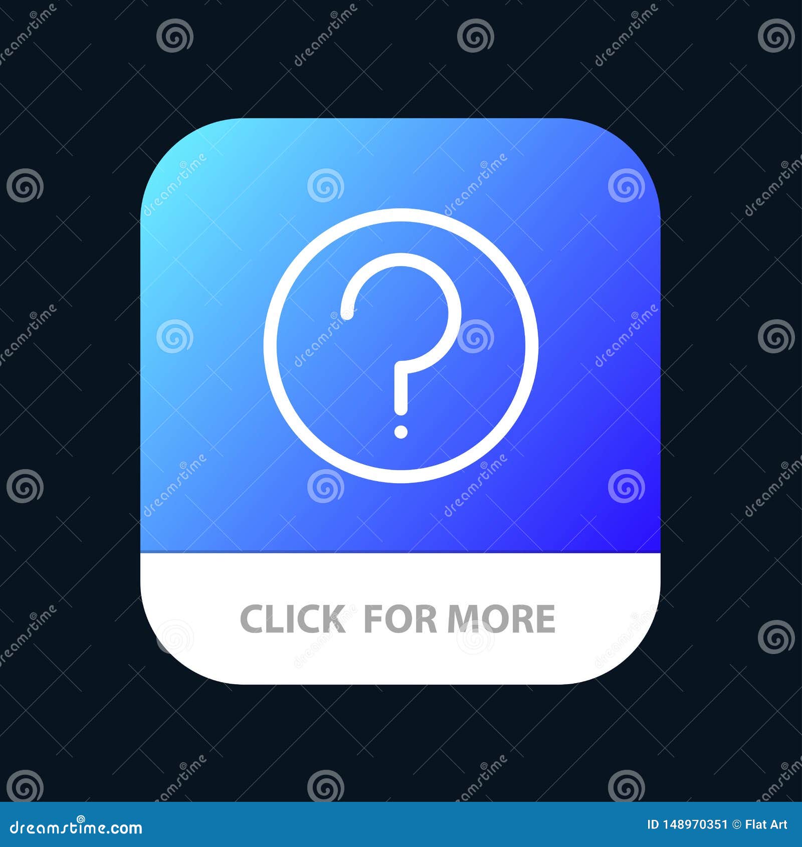Basic, Help, Ui, Mark Mobile App Button. Android and IOS Line Version ...