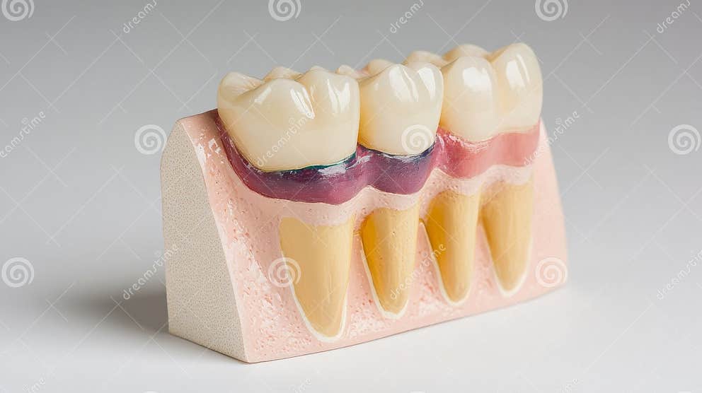Basic Human Teeth Anatomical Model Stock Photo - Image of roots, tooth ...