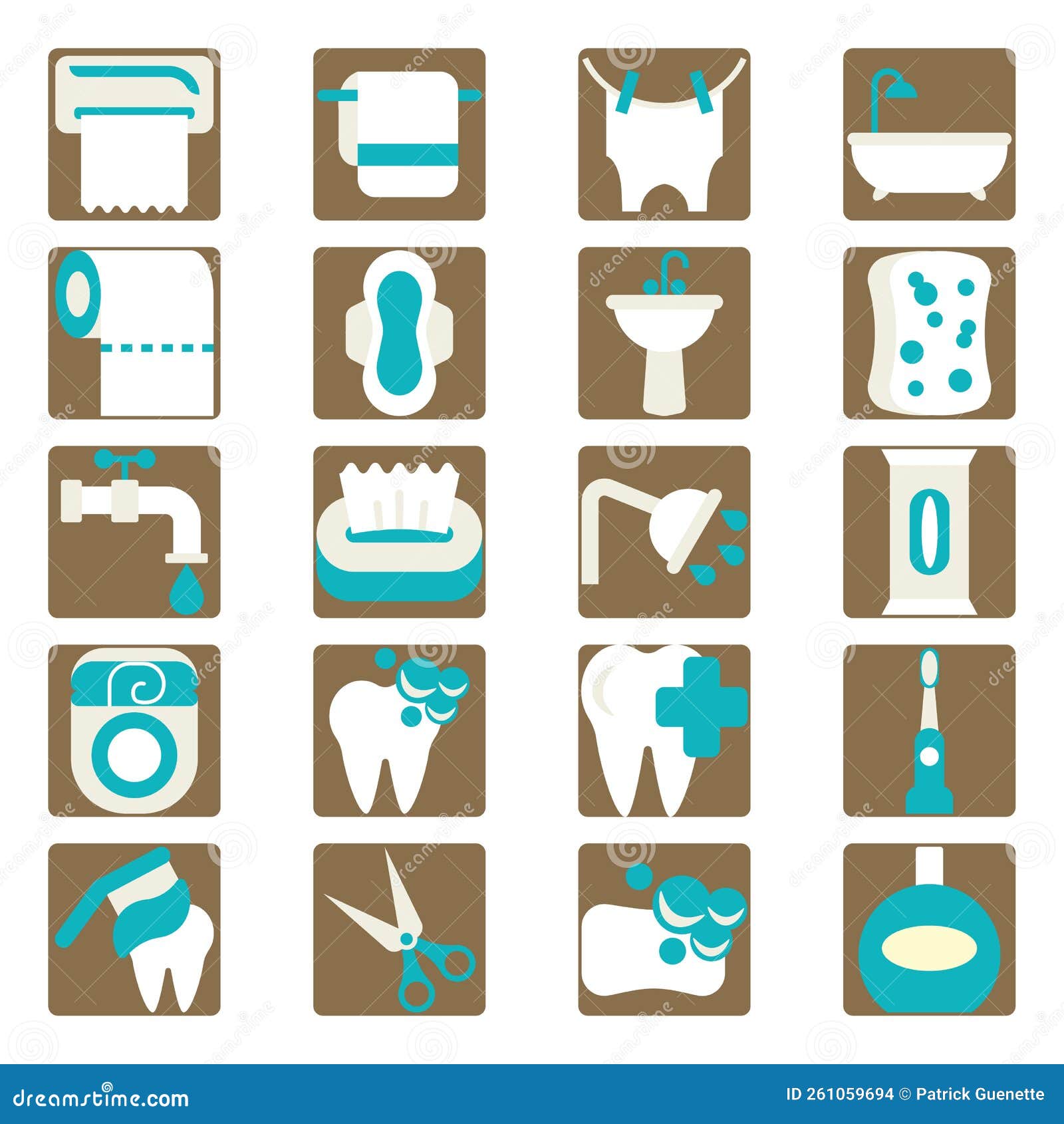 Basic hygiene, icon stock vector. Illustration of product - 261059694
