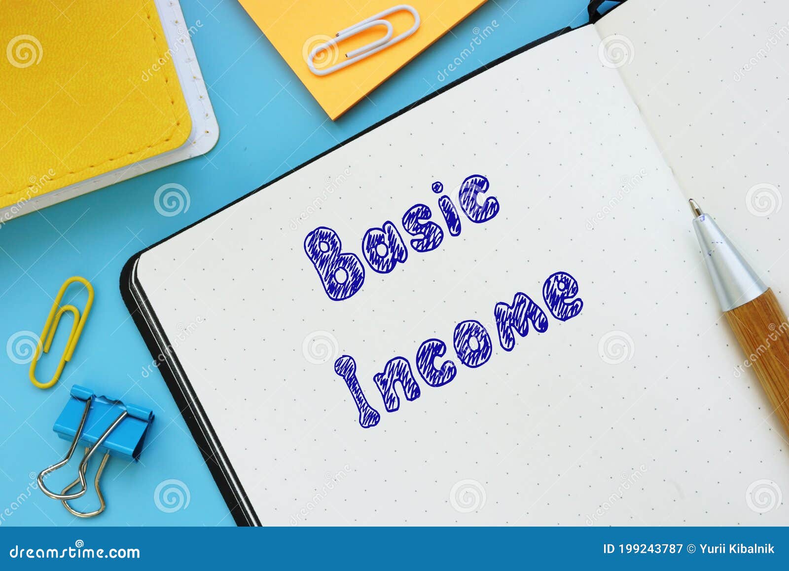Basic Income Sign on the Sheet Stock Image - Image of poor, sale: 199243787
