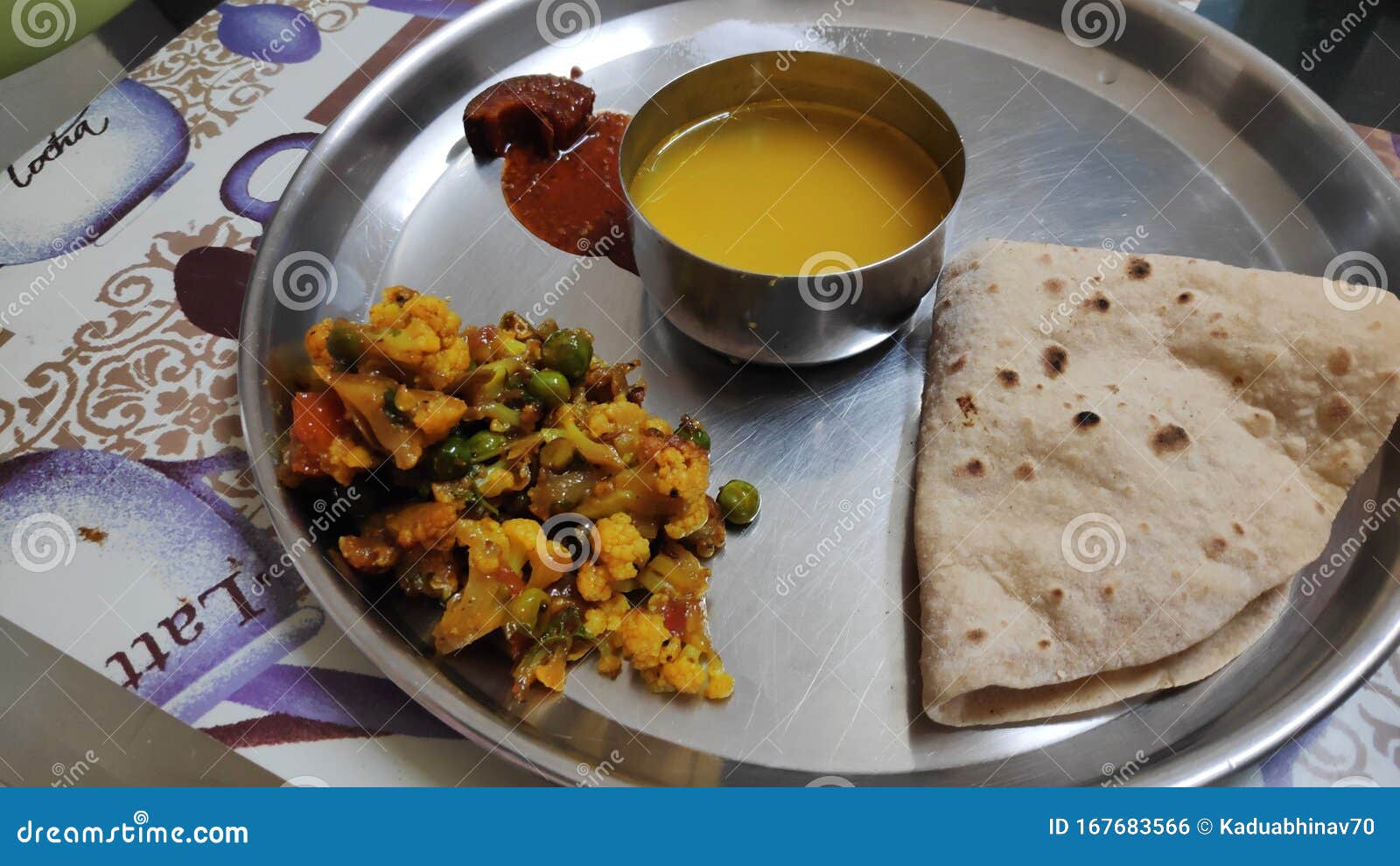 Basic Indian meal dish stock photo. Image of food, indian - 167683566