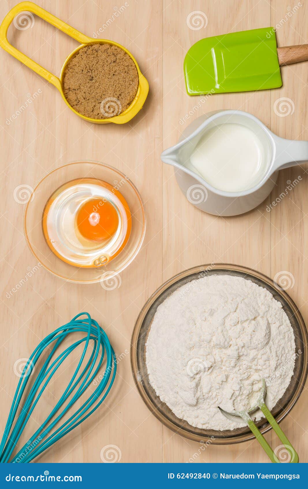 Basic Ingredient and Tools for Pastry Stock Photo - Image of kitchen ...