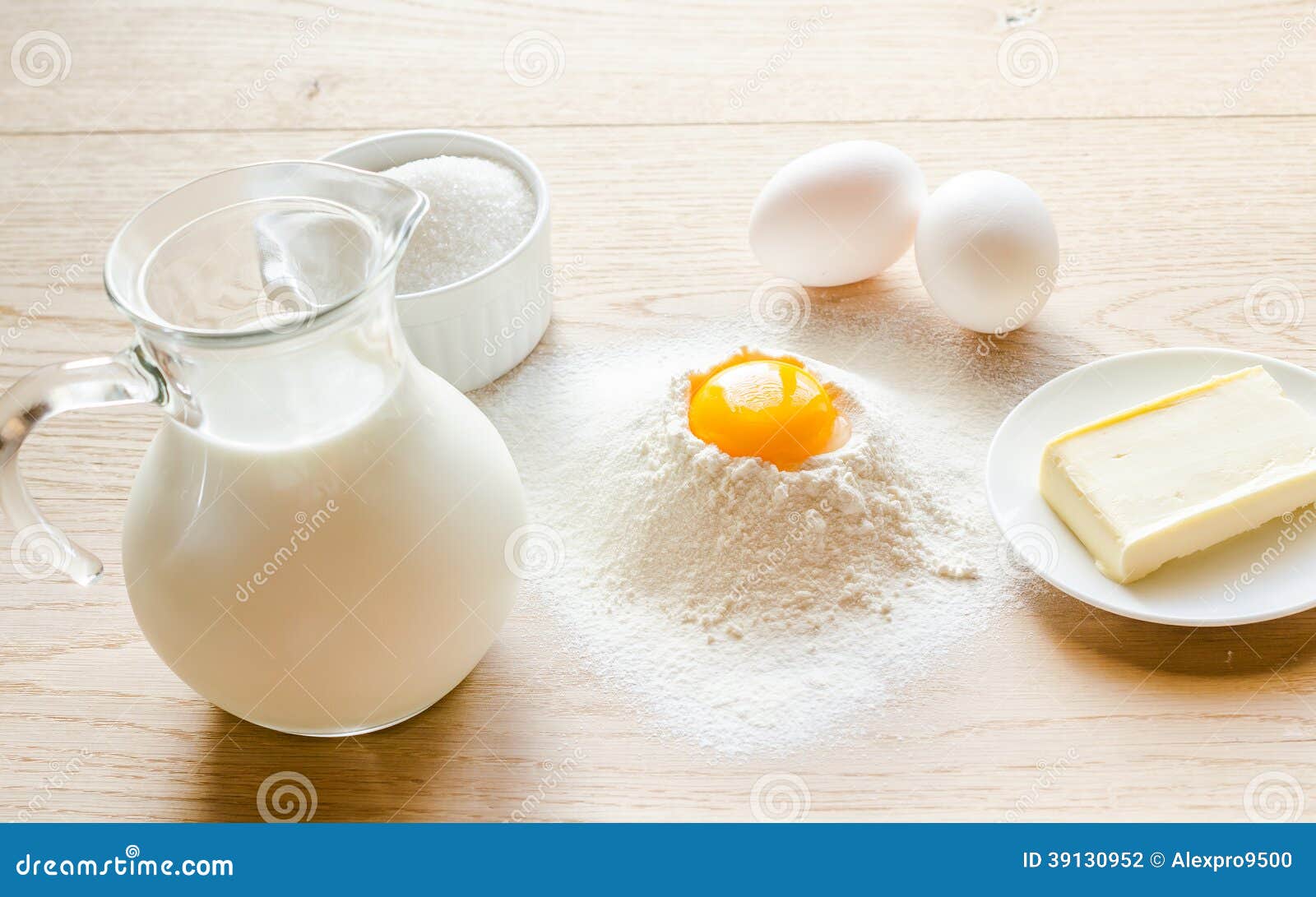 Basic Ingredients for Sweet Bread (panettone) Stock Photo - Image of ...