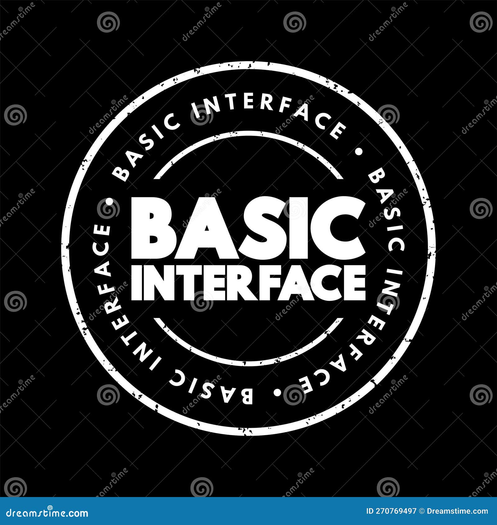 Basic Interface Text Stamp, Concept Background Stock Image - Image of ...