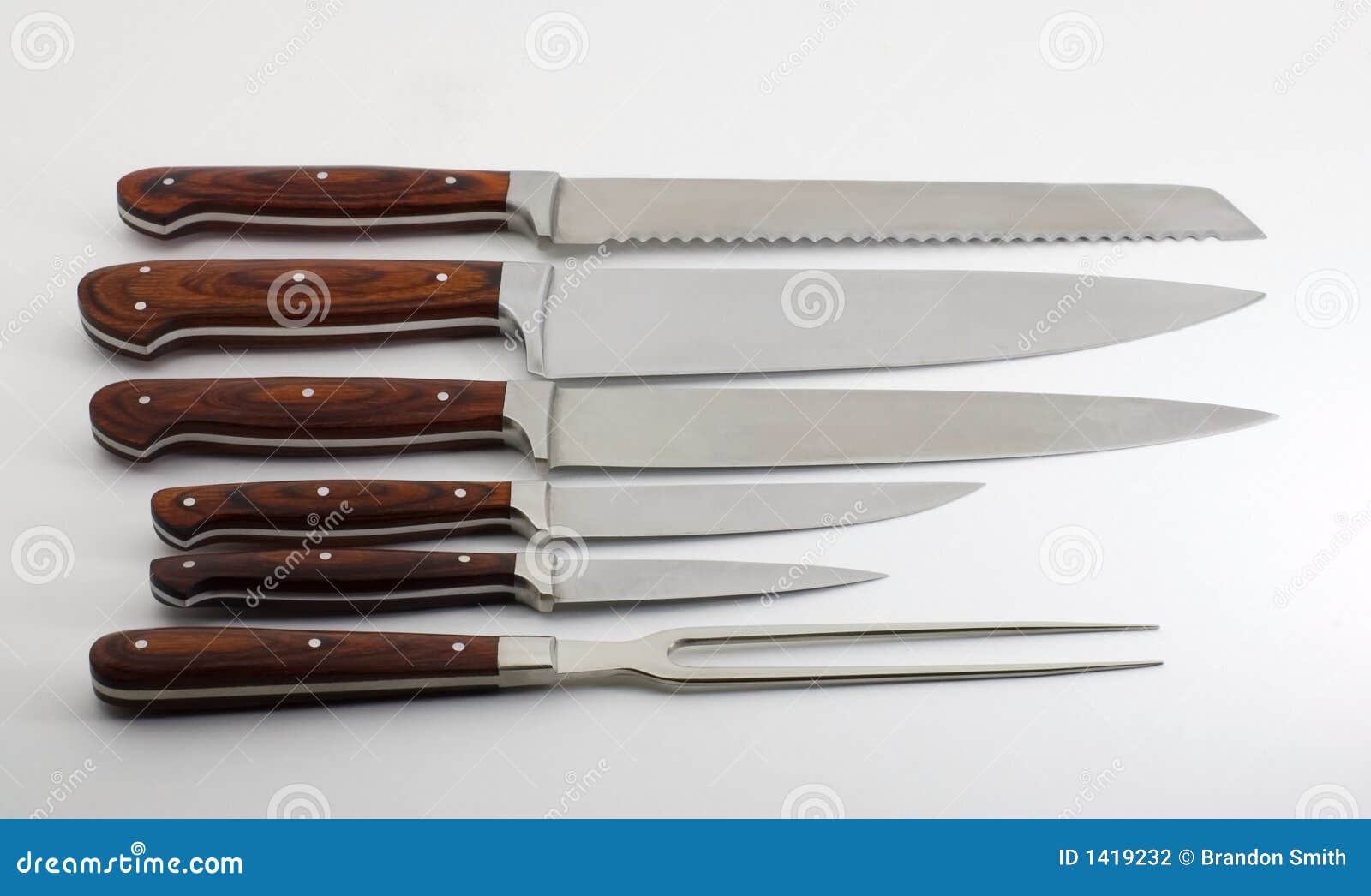 Basic Knife Set stock photo. Image of iron, food, slice - 1419232