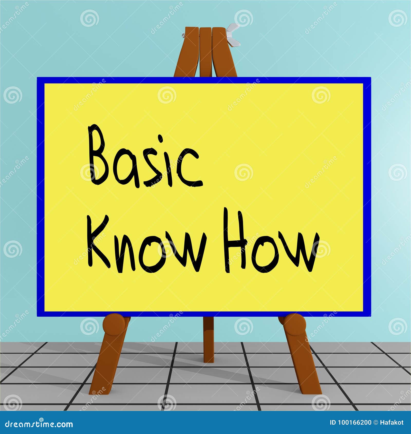 Basic Know How concept stock illustration. Illustration of search ...