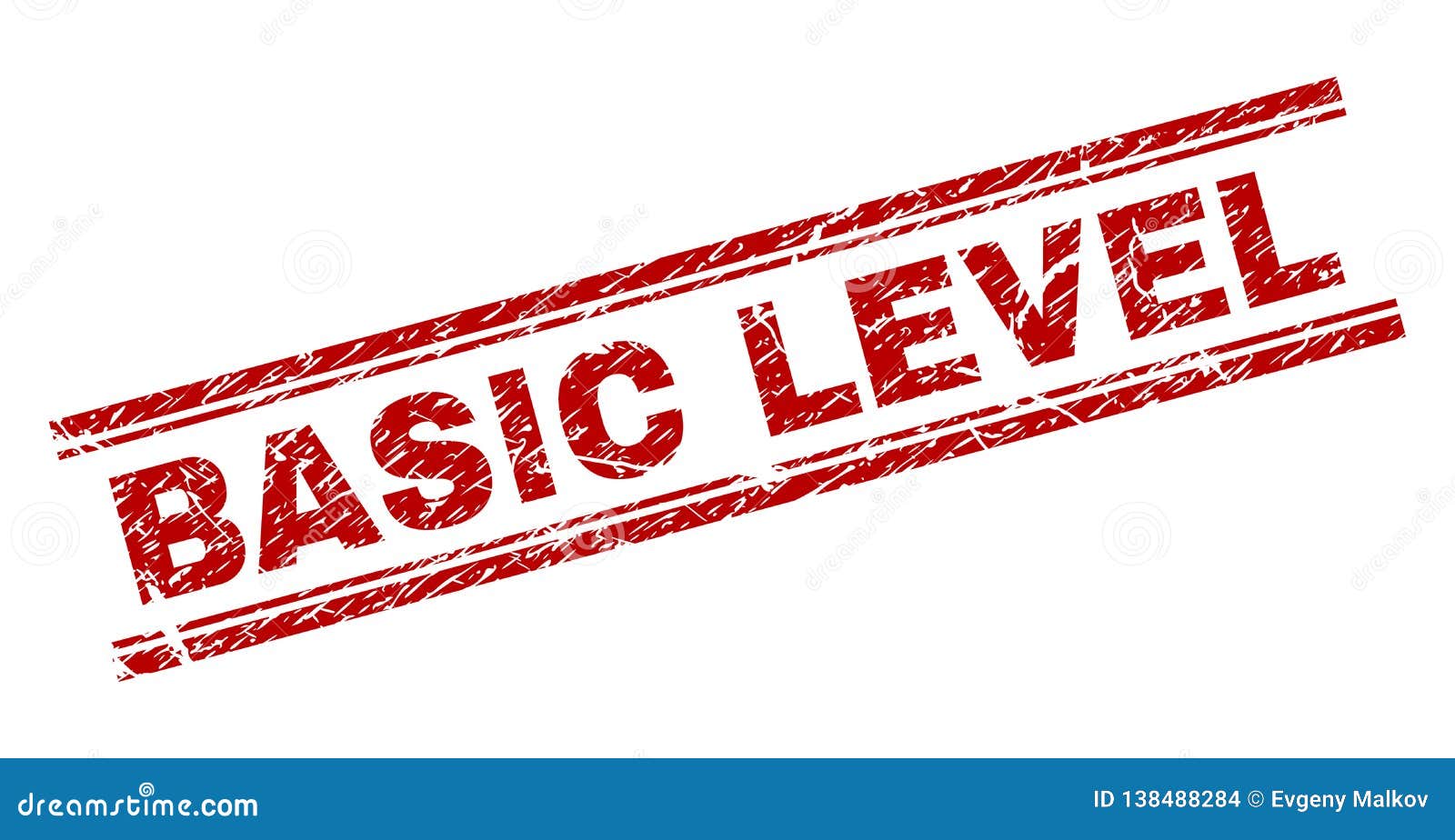 Grunge Textured BASIC LEVEL Stamp Seal Stock Vector - Illustration of ...