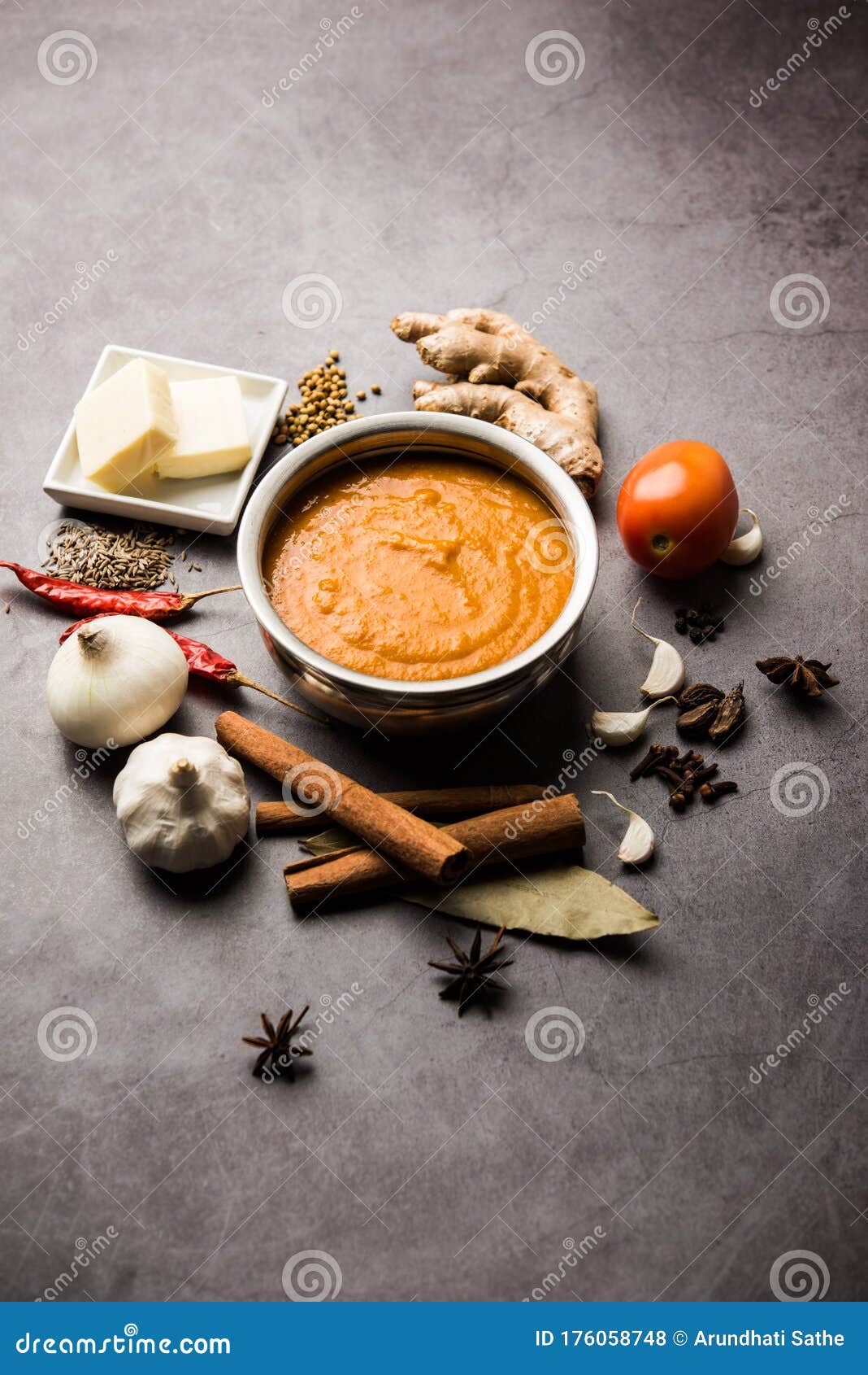 Basic Light Colours Curry for Chicken or Spicy Indian Vegetable Stock ...