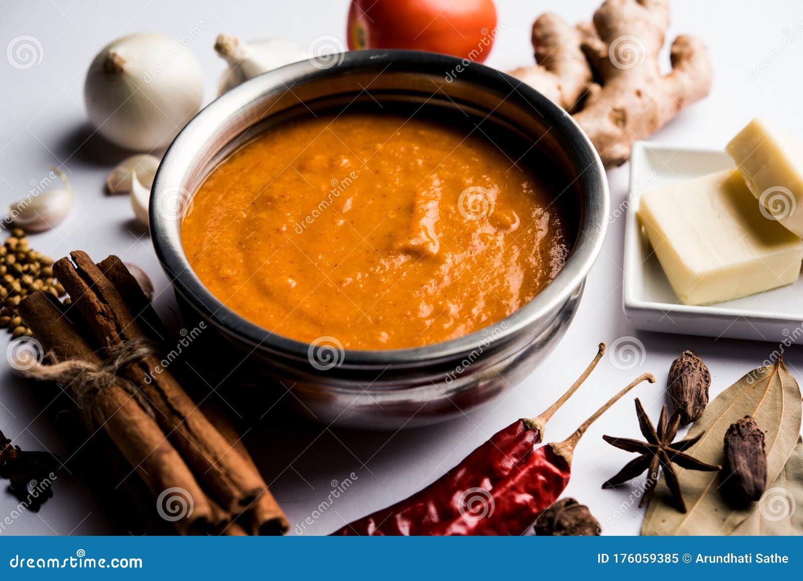 Basic Light Colours Curry for Chicken or Spicy Indian Vegetable Stock ...