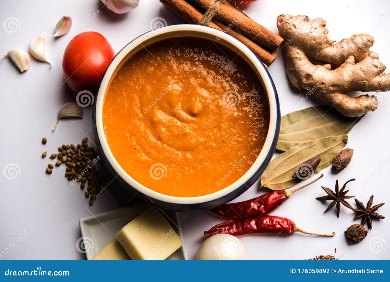 Basic Light Colours Curry for Chicken or Spicy Indian Vegetable Stock ...