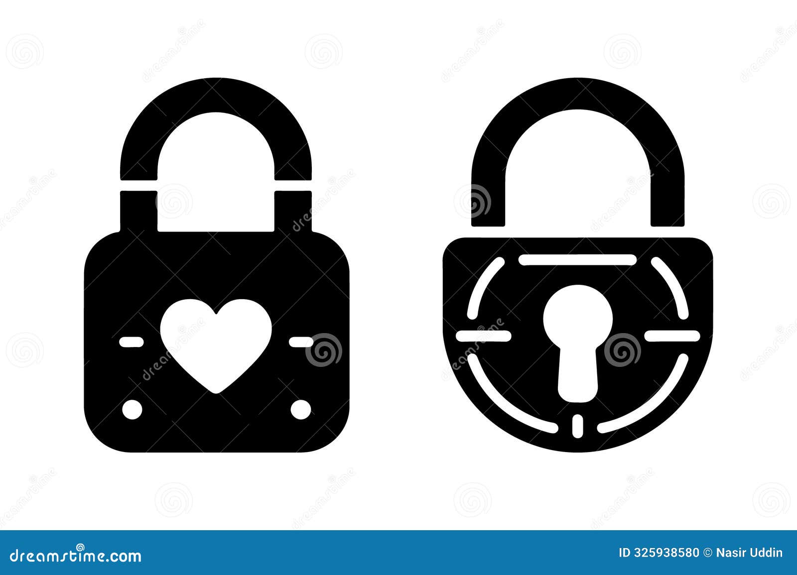 Basic Lock Silhouette Icon Vector Illustration Stock Illustration ...