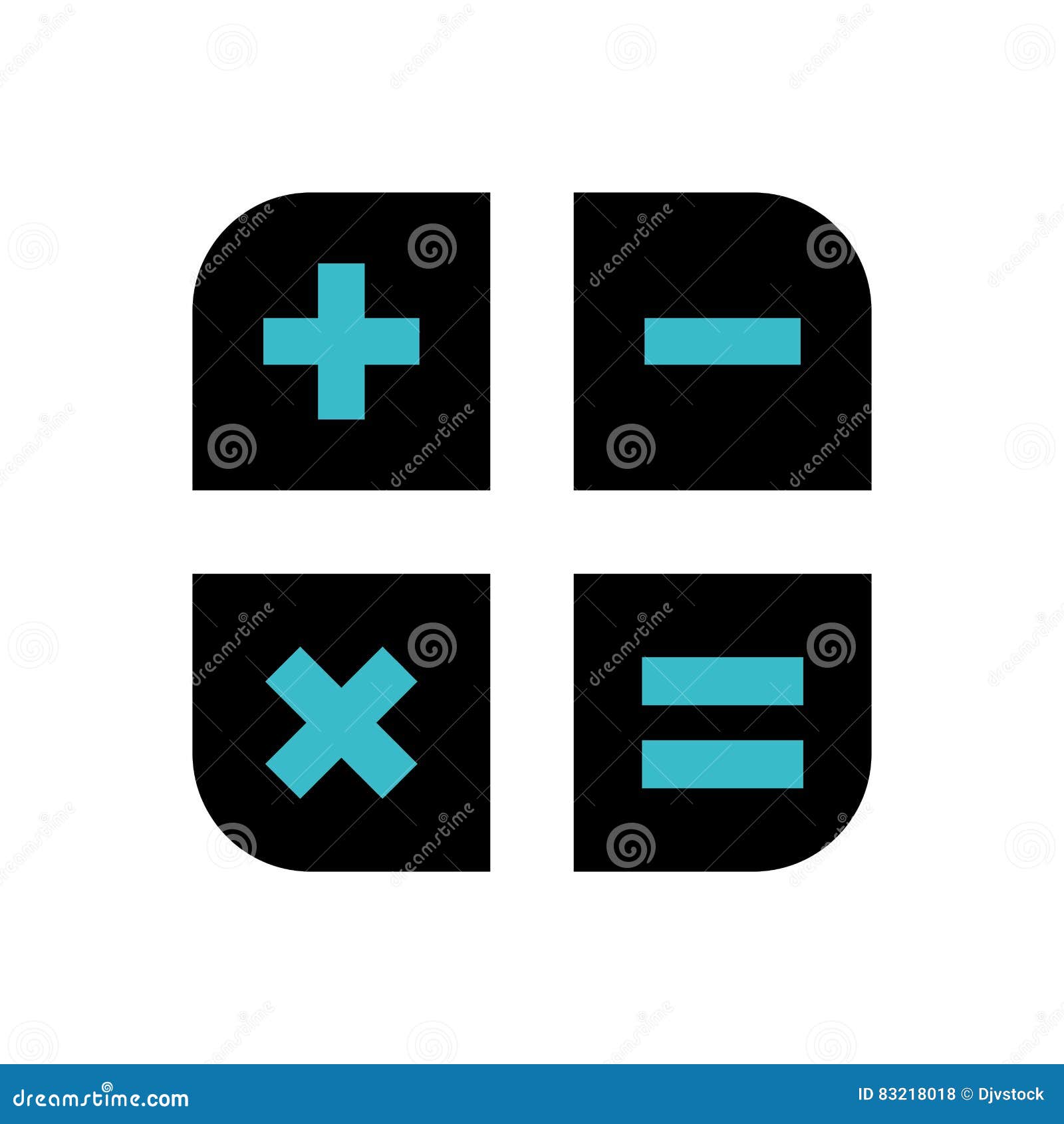 Basic math operations stock illustration. Illustration of subtraction ...