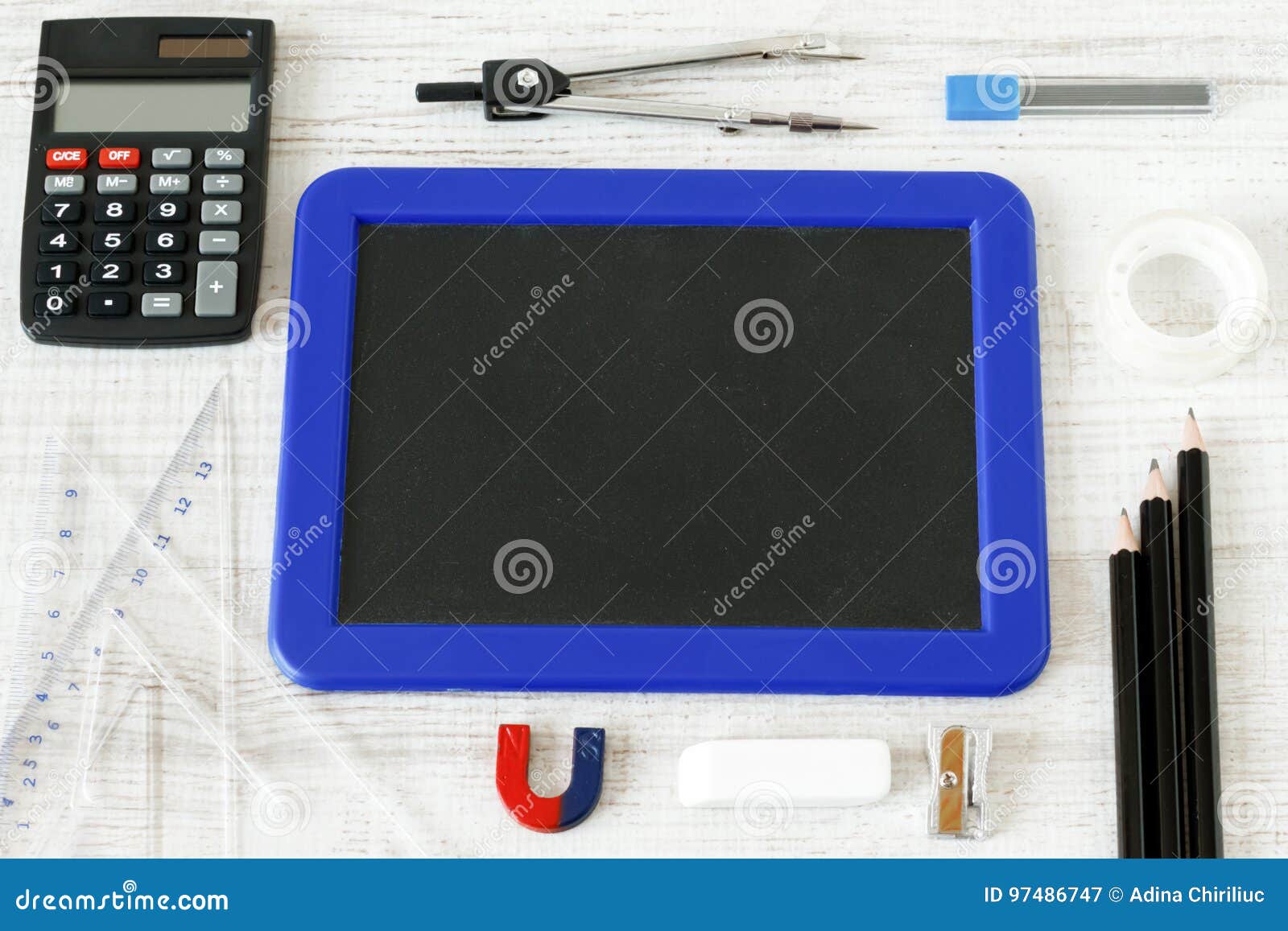 Set Of Basic Math Symbol Draw By White Chalk On Blackboard Background ...