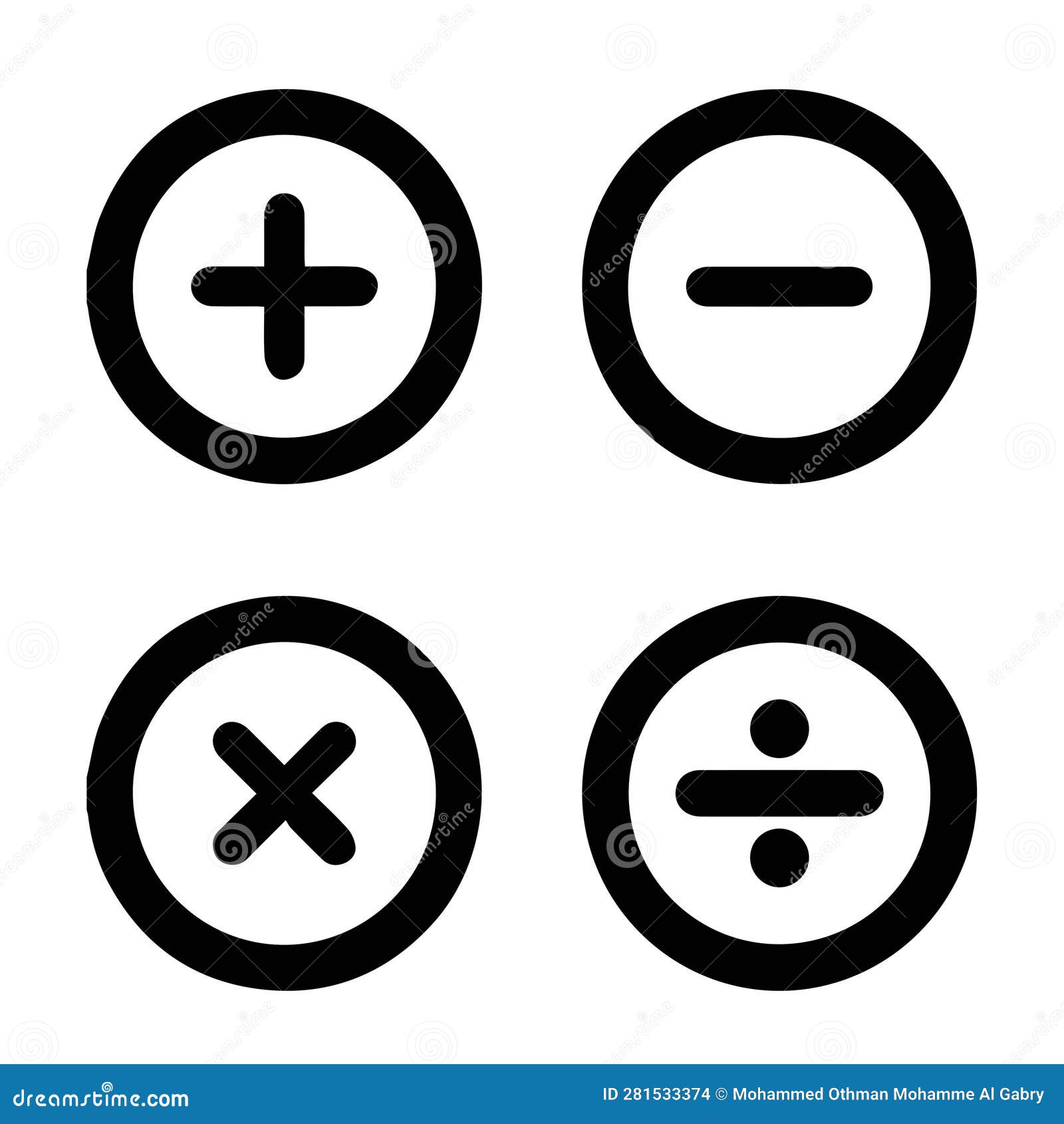 Basic Mathematical Symbol. Plus, Minus, Math, Equals, Multiply ...