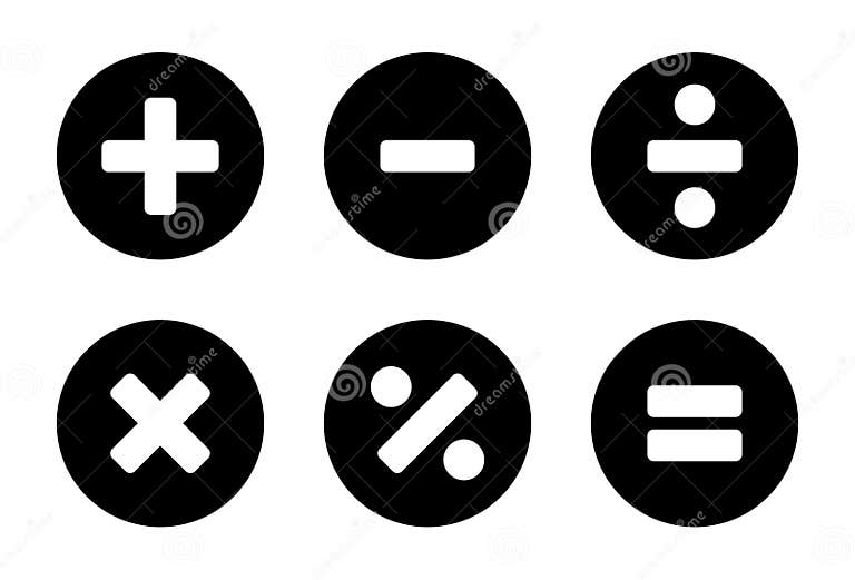 Basic Mathematical Symbols. Addition, Subtraction, Multiplication ...