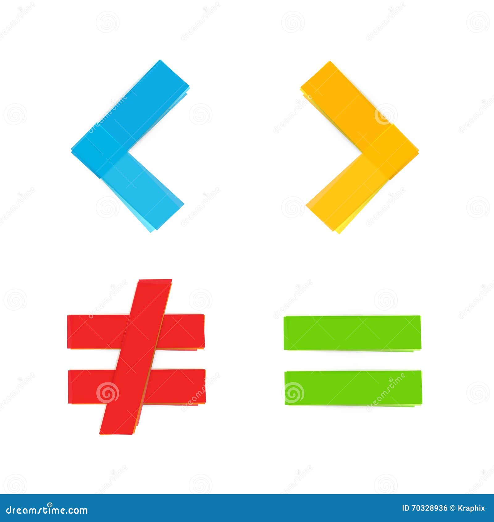 Basic Mathematical Symbols Equal less Greater Stock Vector ... Basic Mathematical Symbols Equal less Greater Stock Vector ...