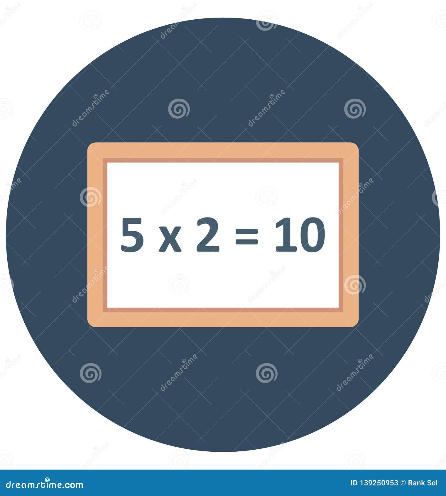 Basic Maths Color Isolated Vector Icon that Can Be Easily Modified or ...