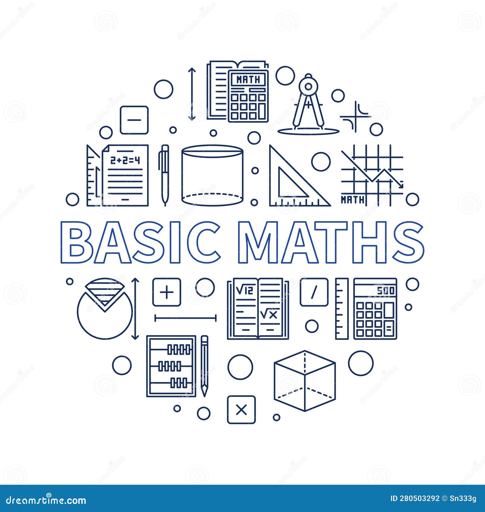 Discrete Math Cartoon Vector | CartoonDealer.com #97722021