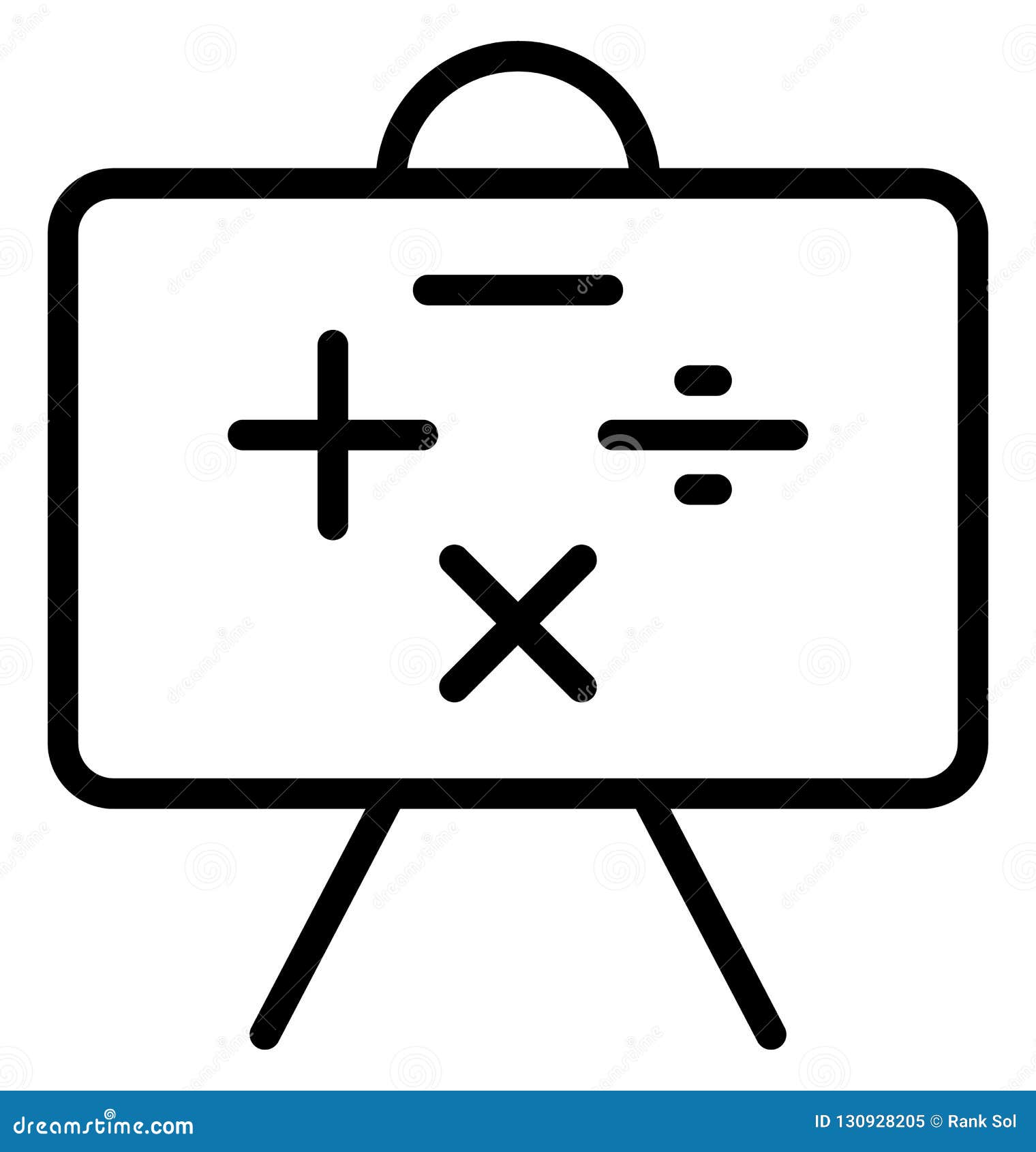 Basic Maths Isolated Line Vector Icon that Can Be Easily Modified or ...