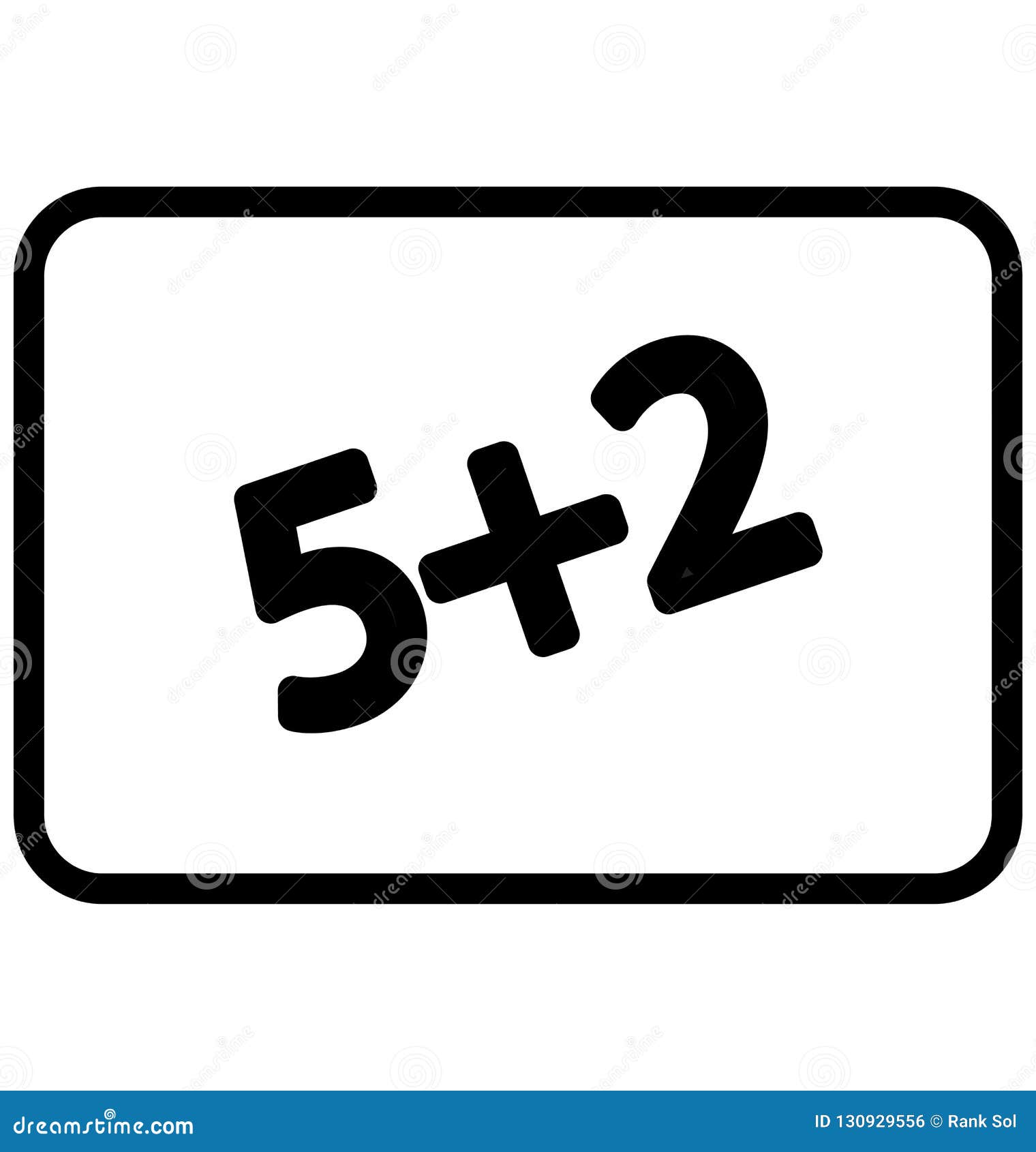 Basic Maths Isolated Line Vector Icon that Can Be Easily Modified or ...