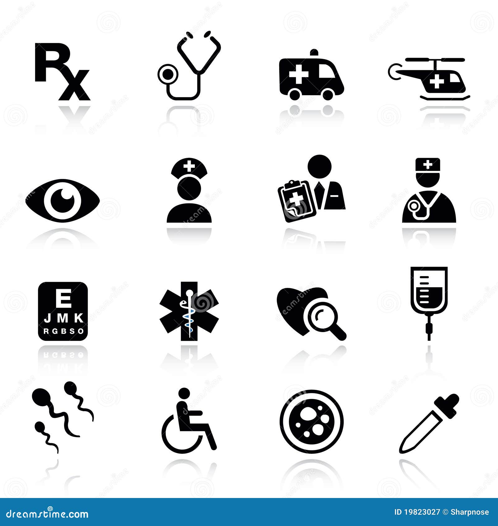Basic - medical icons stock vector. Illustration of emergency - 19823027