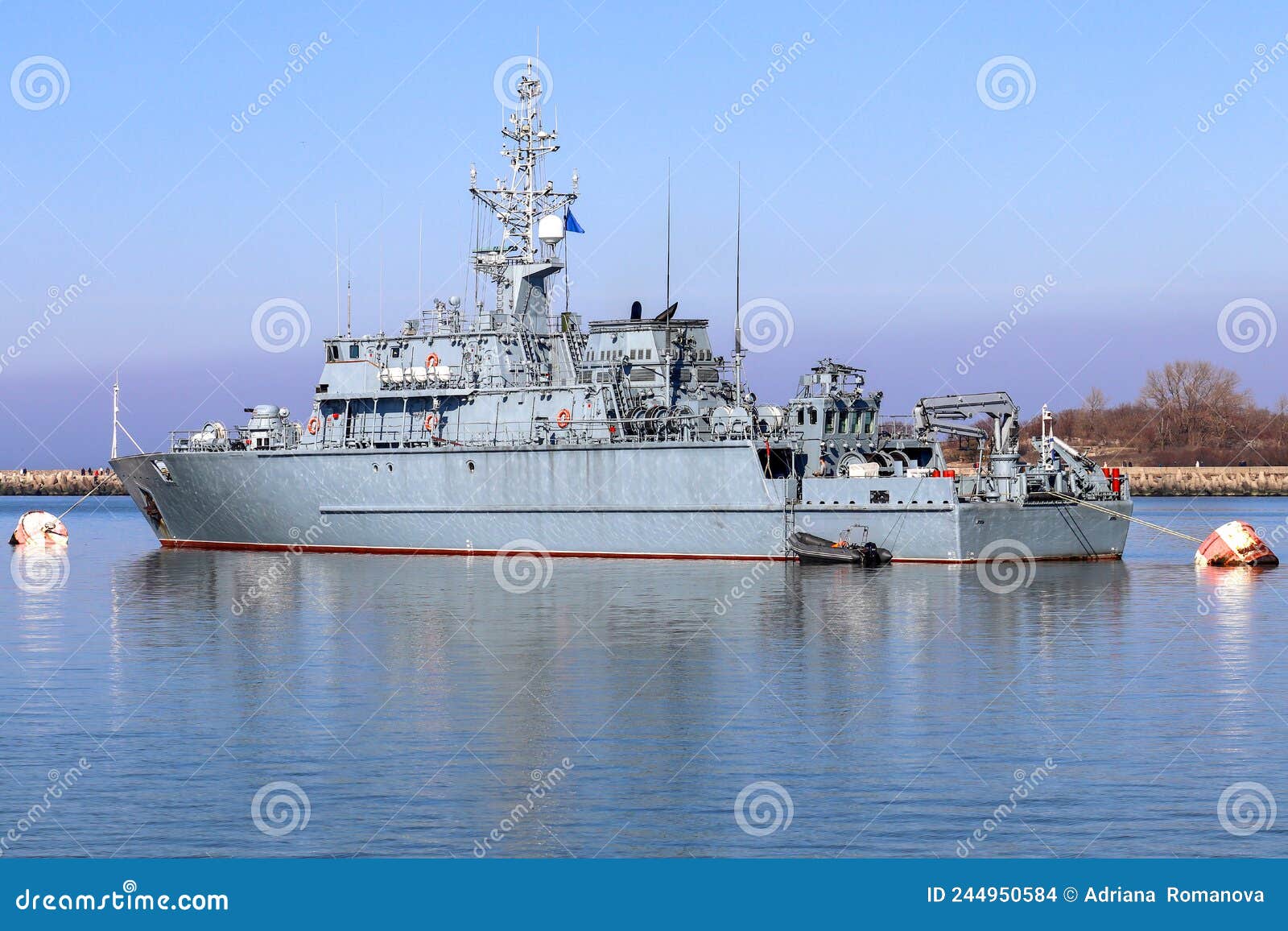 Basic Minesweeper Ship. Baltic Sea Stock Photo - Image of military ...