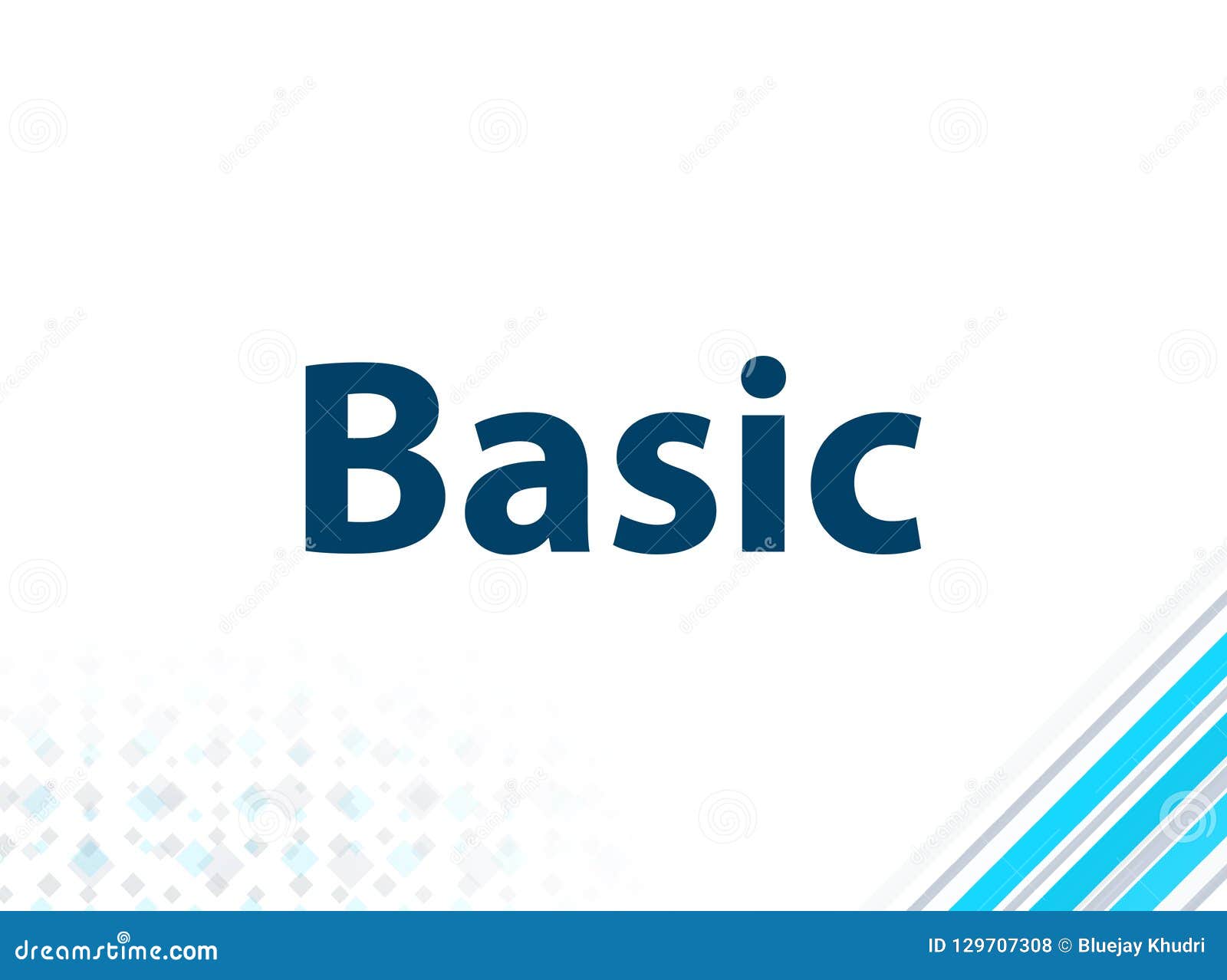 Basic Modern Flat Design Blue Abstract Background Stock Illustration ...