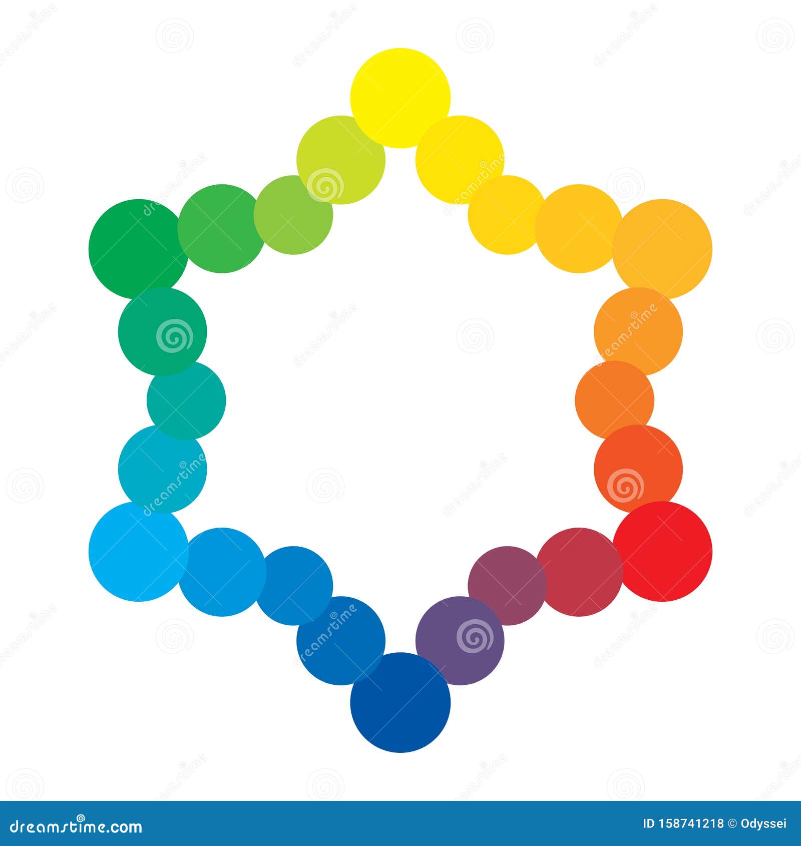 Basic Multicolor Polychrome Spectral Versicolor Rainbow Colors Of 24 ...