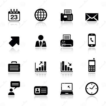 Basic - Office and Business Icons Stock Vector - Illustration of ...