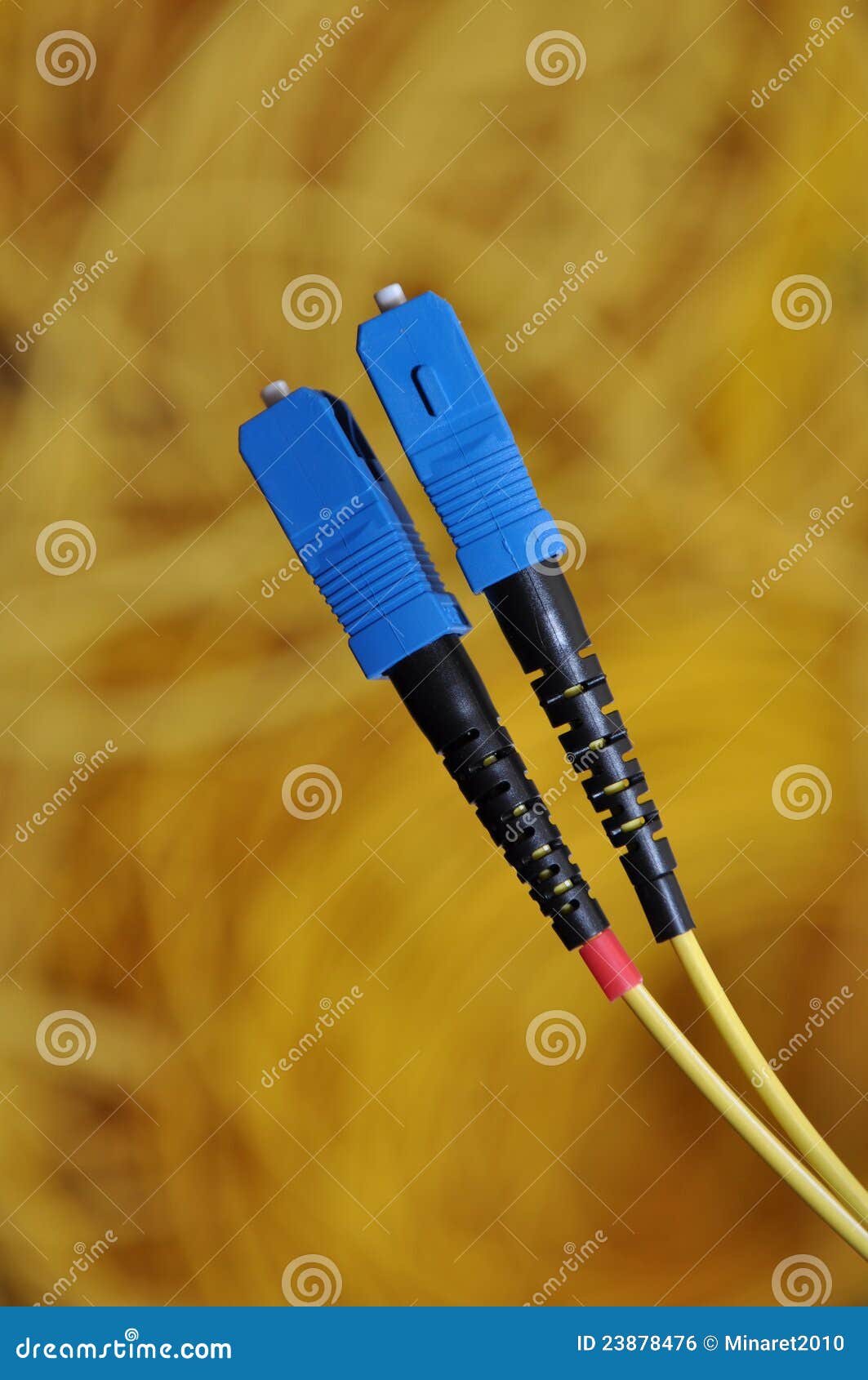 Basic Optical Plug Used in Computer Networks and T Stock Photo - Image ...