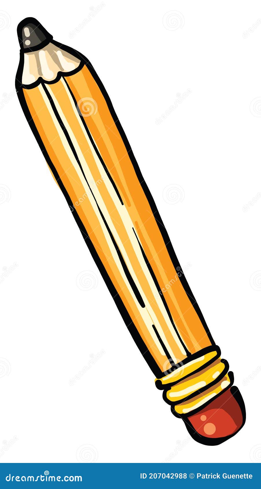 Basic Pencil, Illustration, Vector Stock Vector - Illustration of hand ...