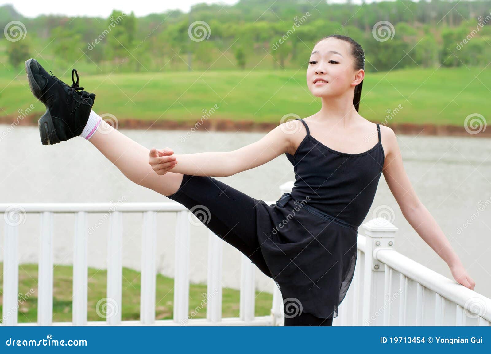 The Basic Practice Dancing Girl Stock Photo - Image of women ...