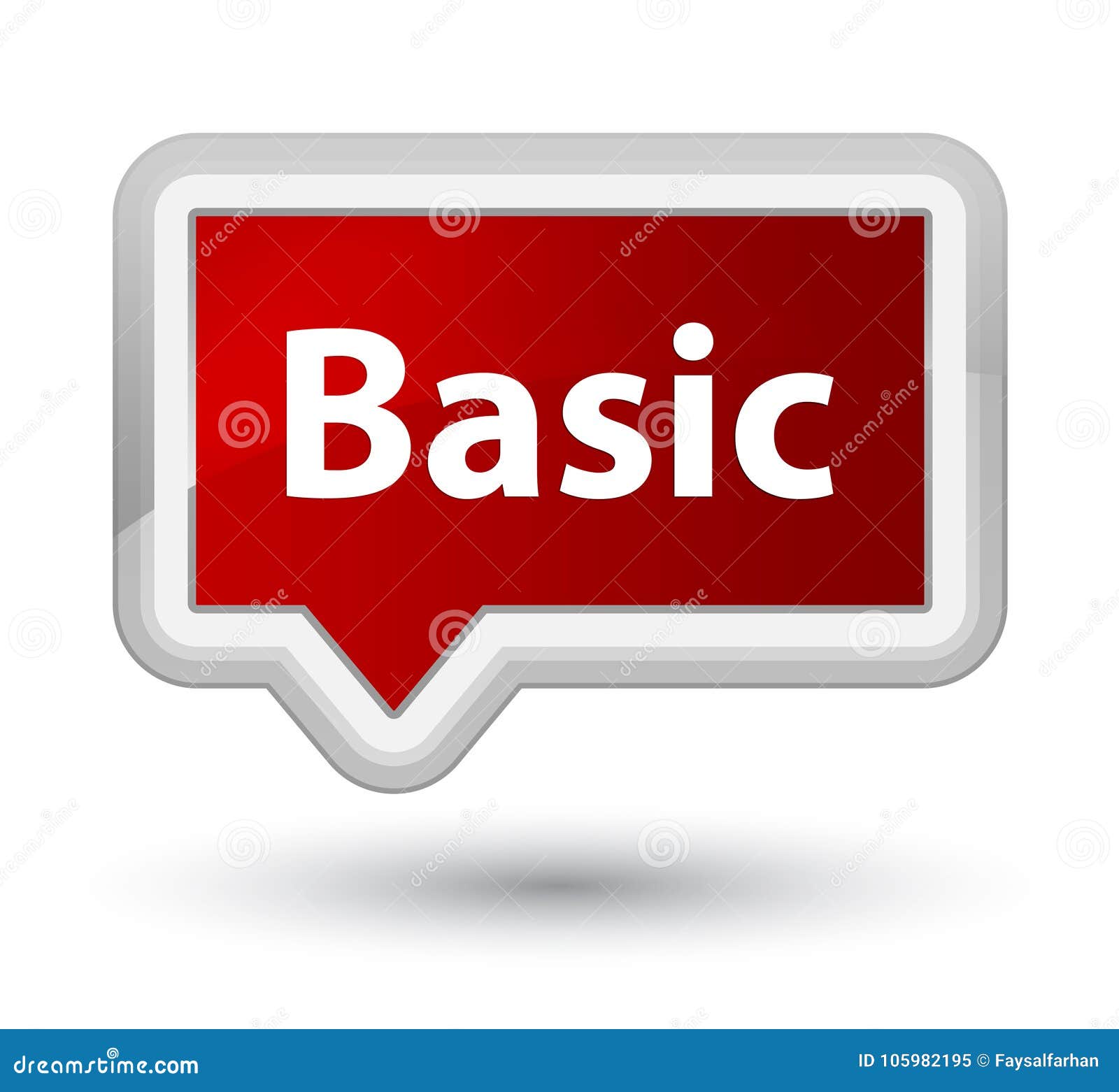 Basic Prime Red Banner Button Stock Illustration - Illustration of ...