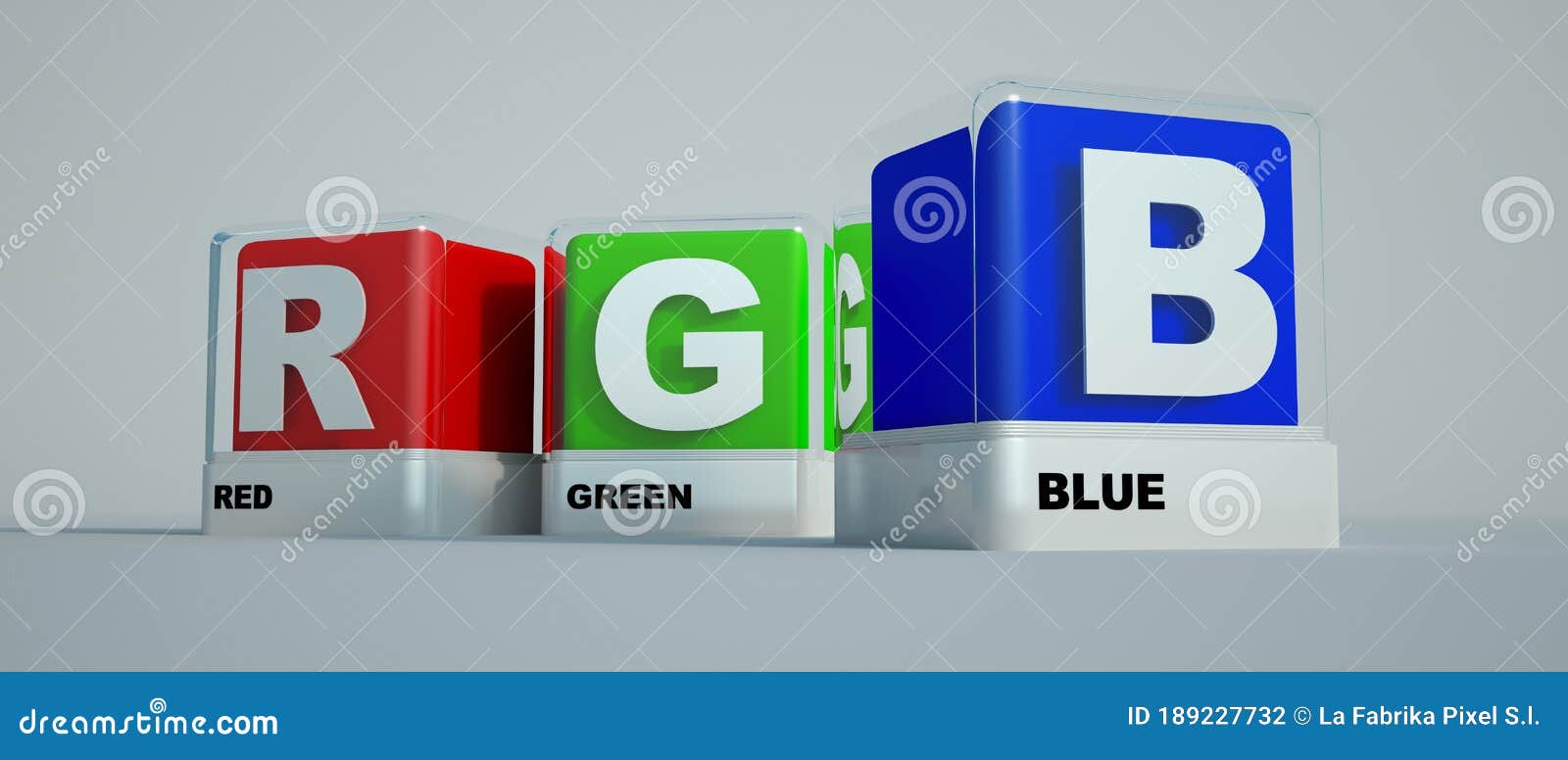 Basic Print Colors Red Green and Blue Stock Illustration - Illustration ...
