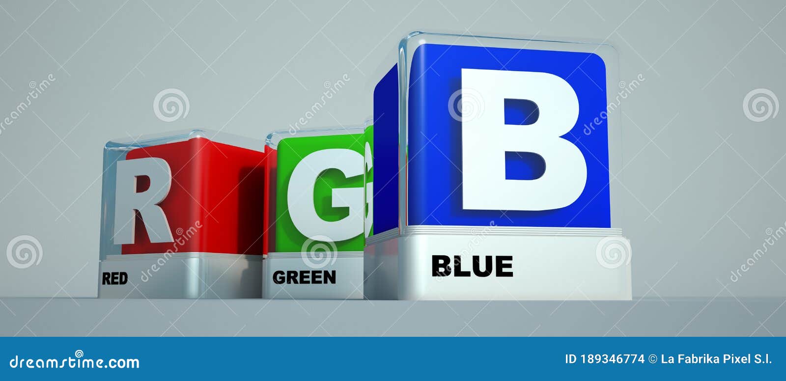 Basic Print Colors Red Green and Blue Stock Illustration - Illustration ...