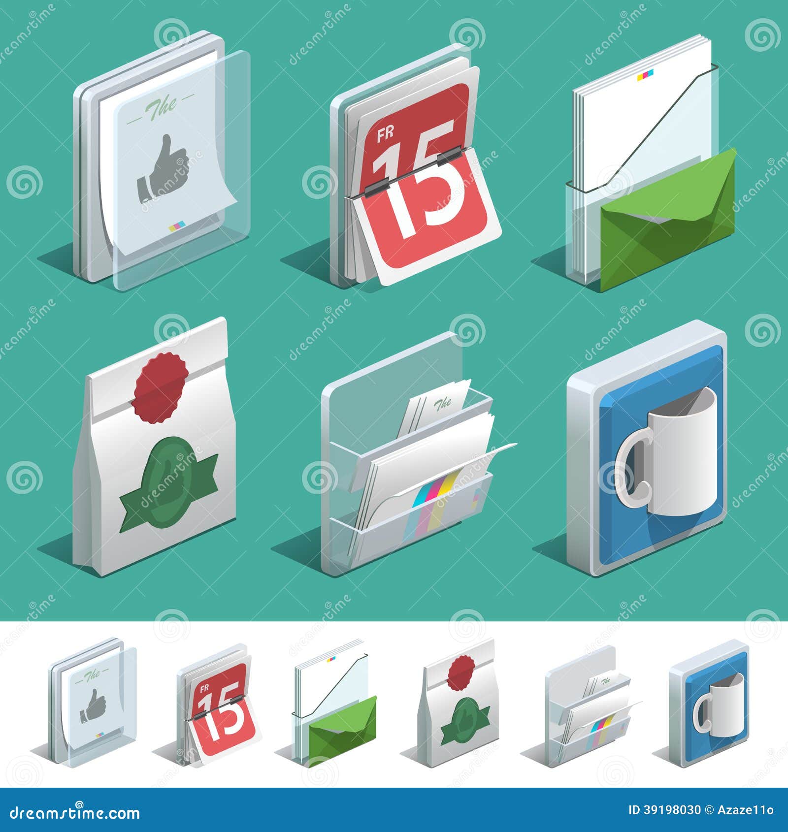 Basic Printing icon set stock vector. Illustration of equipment - 39198030