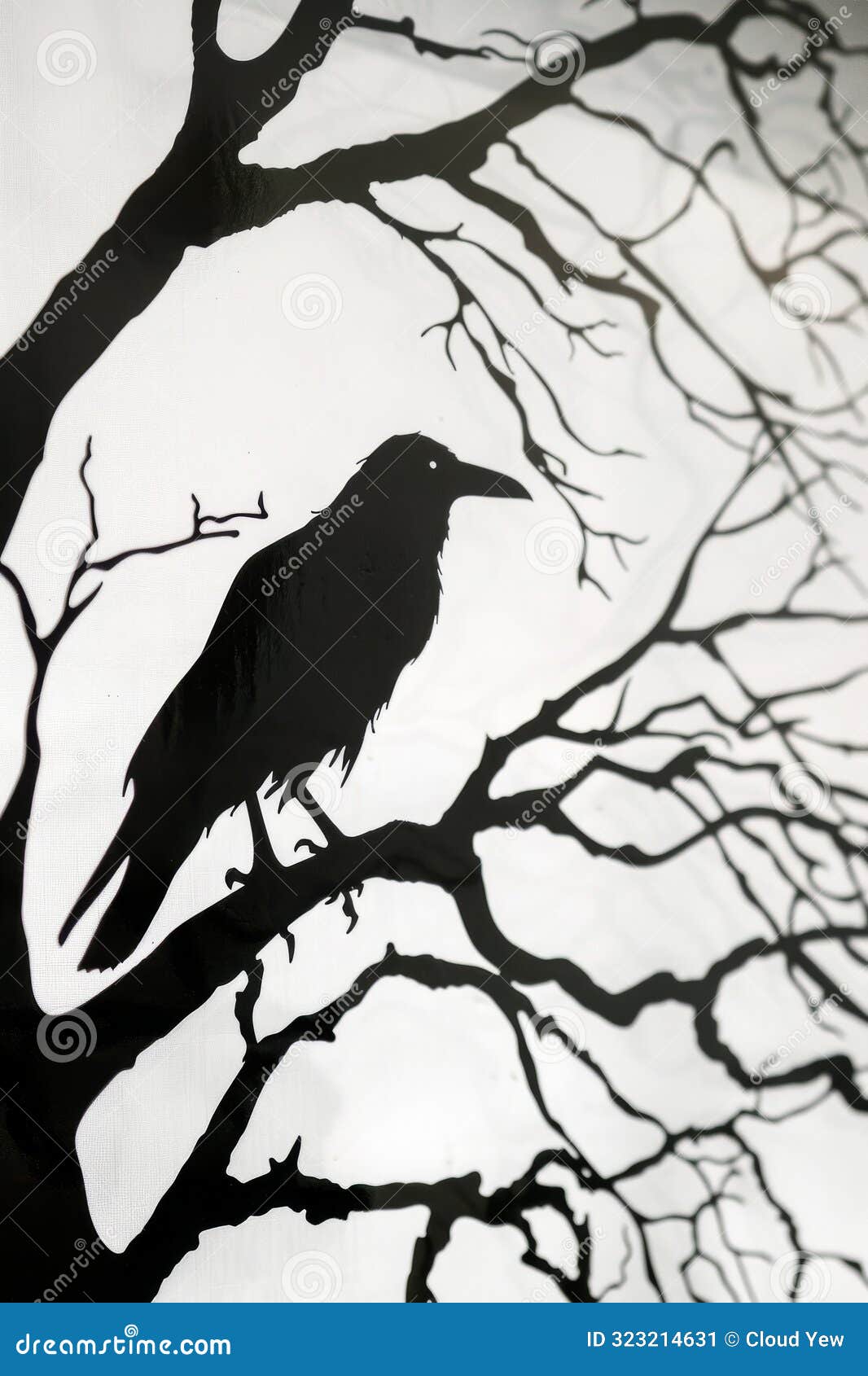 Basic Raven Silhouettes for Halloween Ambiance Stock Illustration ...