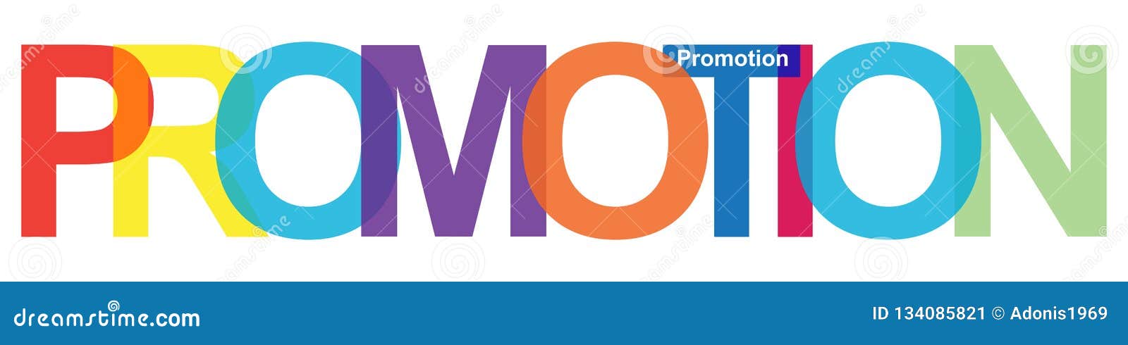 Promotion word stock illustration. Illustration of artwork - 134085821