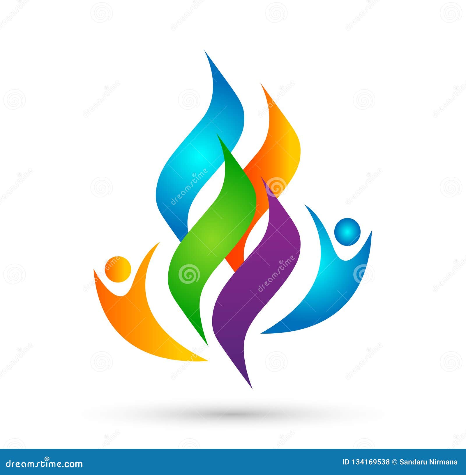 Flame Fire People Logo, Modern Flames Logotype Symbol Icon Design ...