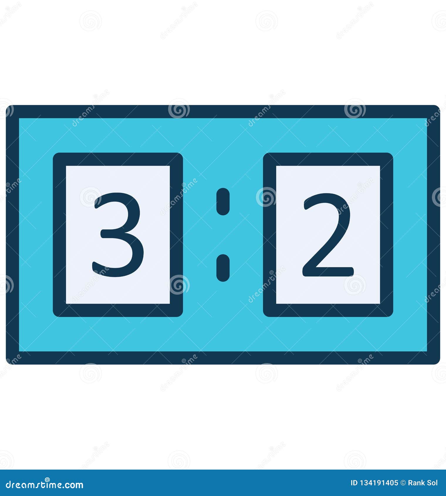 Scoreboard, Counts Vector that Can Be Easily Modified or Edit Stock ...
