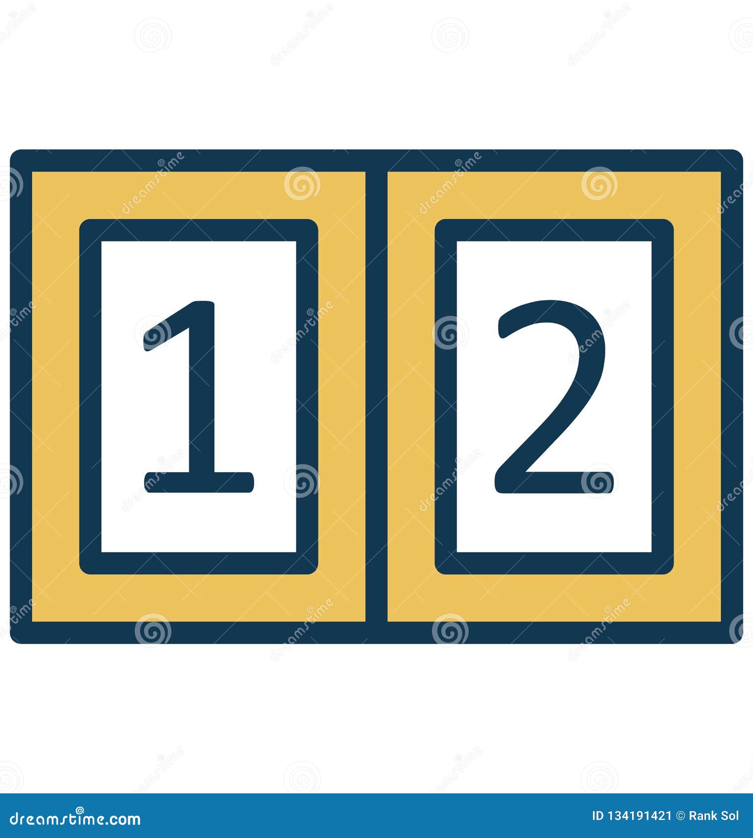 Scoreboard, Counts Vector that Can Be Easily Modified or Edit Stock ...