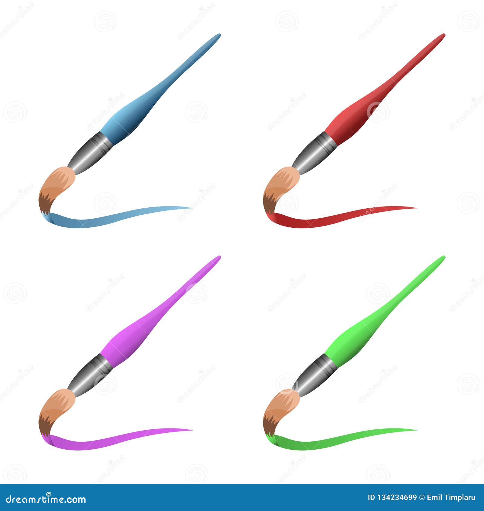 Paint Brush Vector Design Illustration Stock Vector - Illustration of ...
