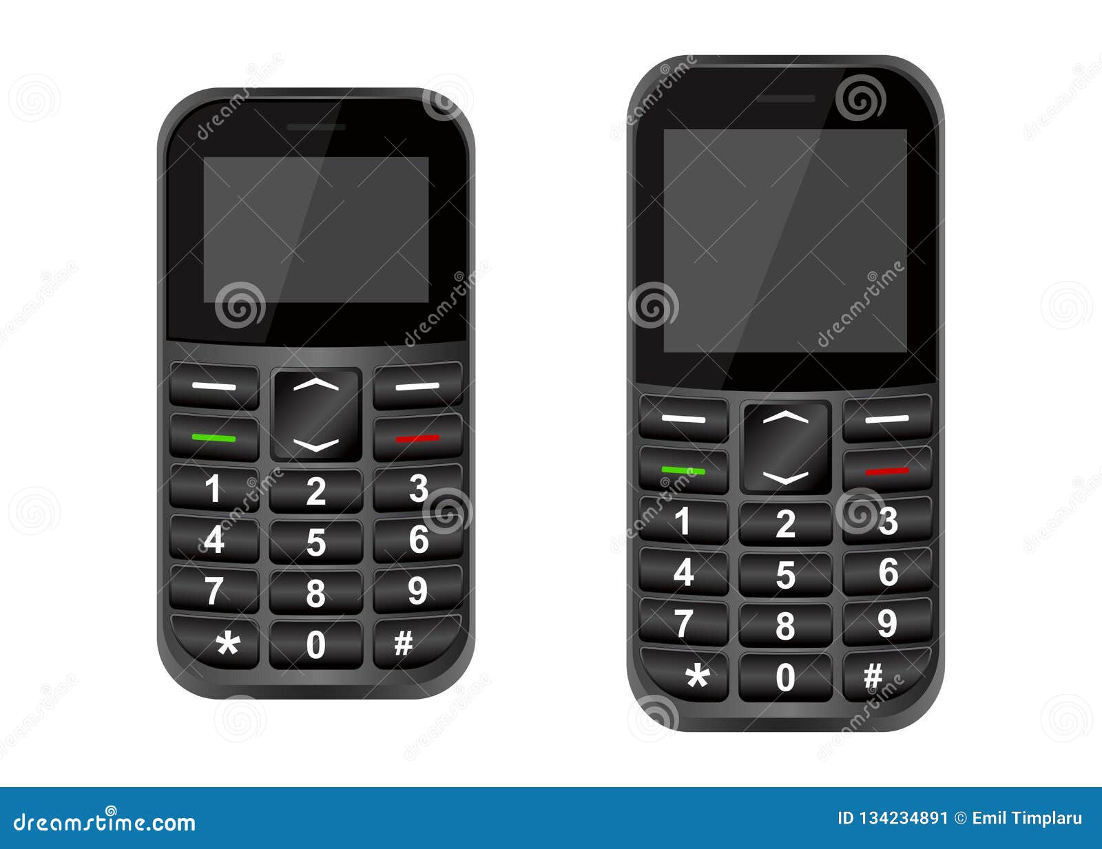 Old Cell Phone Vector Design Illustration Stock Vector - Illustration ...