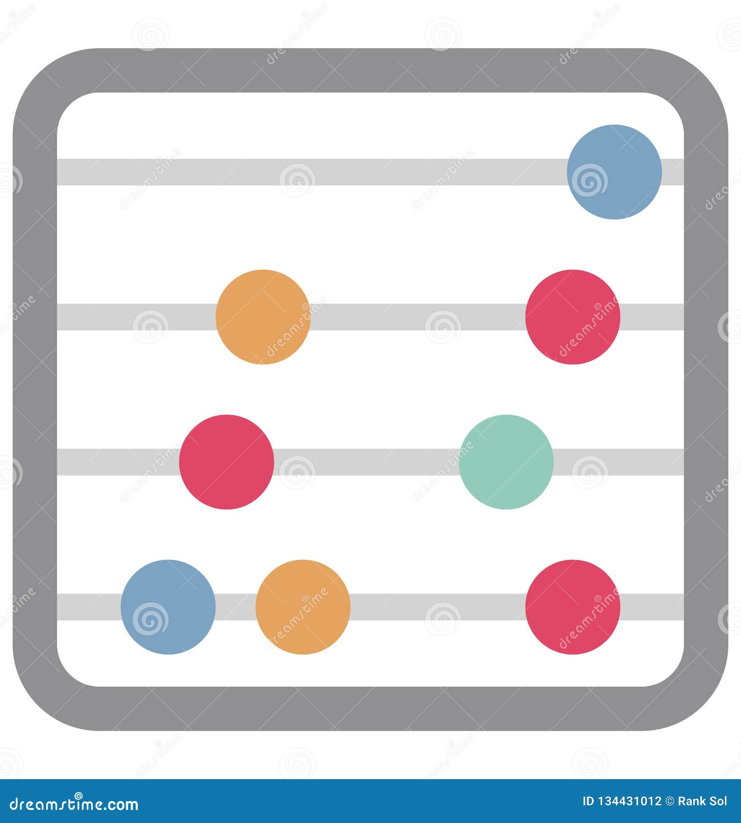 Abacus Color Isolated Vector Icon that Can Be Easily Modified or Edit ...