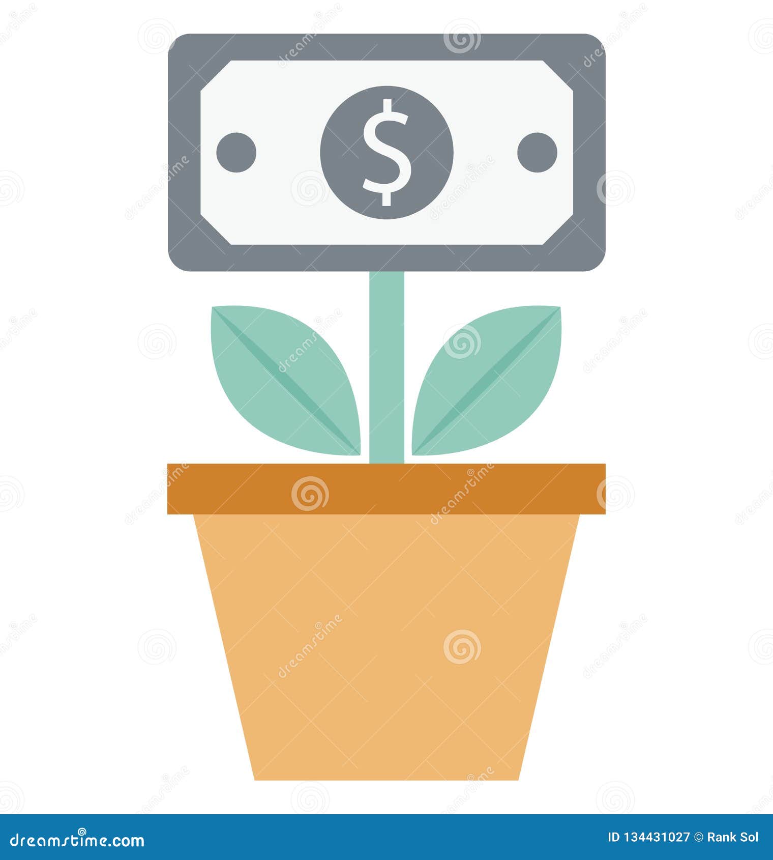 Business Growth Color Isolated Vector Icon that Can Be Easily Modified ...